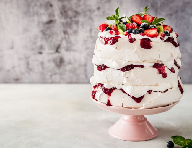 Festive pavlova layer cake Recipe | Buy West Eat Best