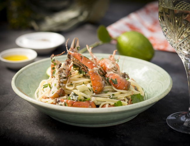Yabby pasta with goat’s curd cream Recipe | Buy West Eat Best