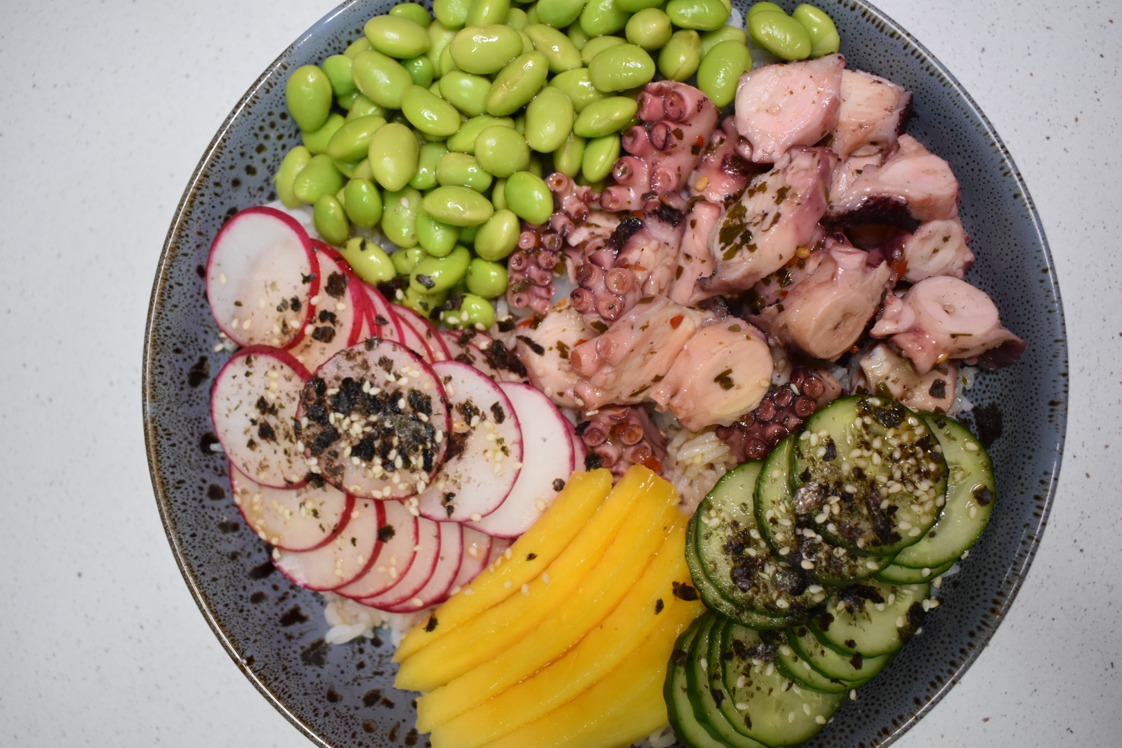 Hawaiian octopus poke bowl Recipe | Buy West Eat Best