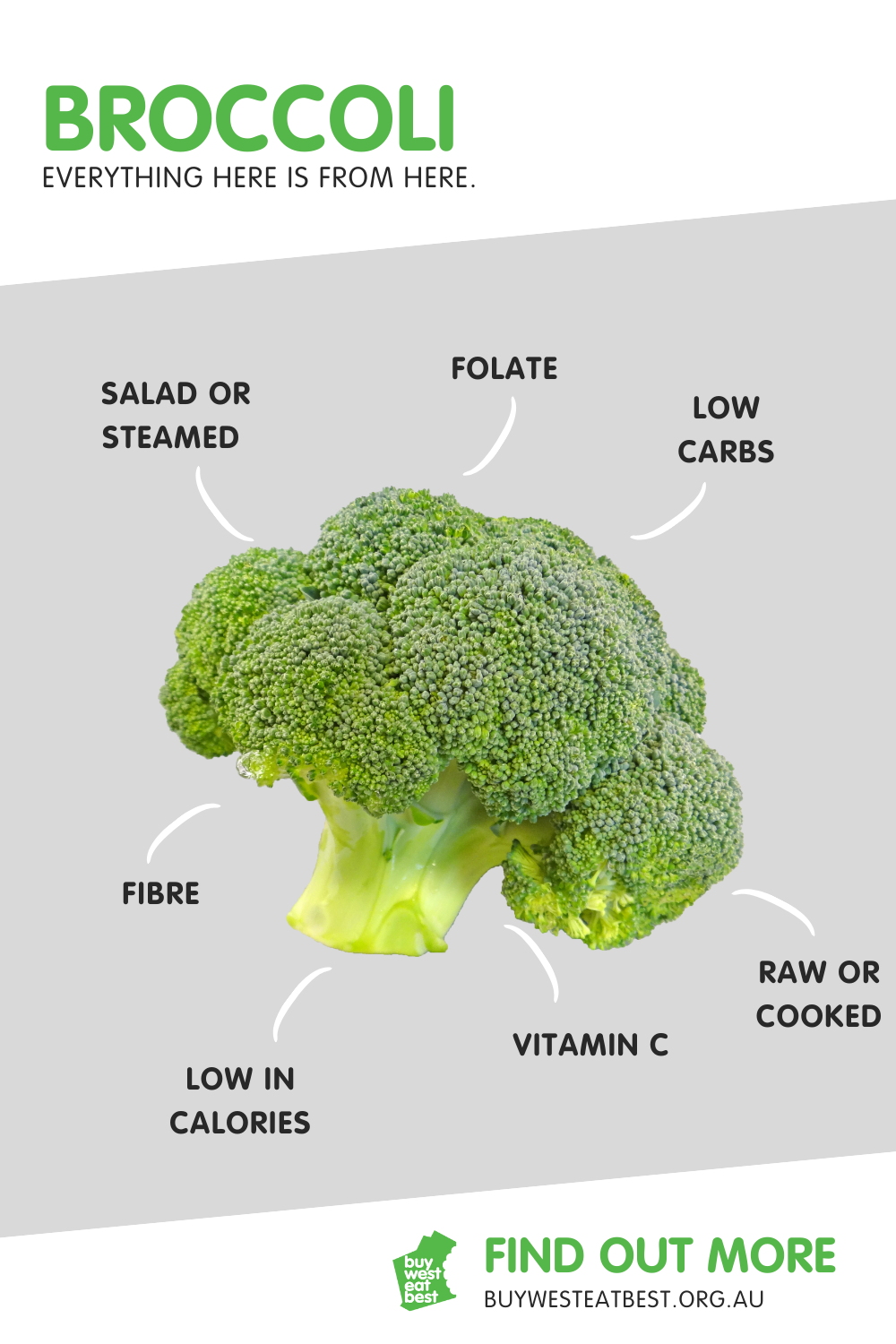Five facts about broccoli | Buy West Eat Best