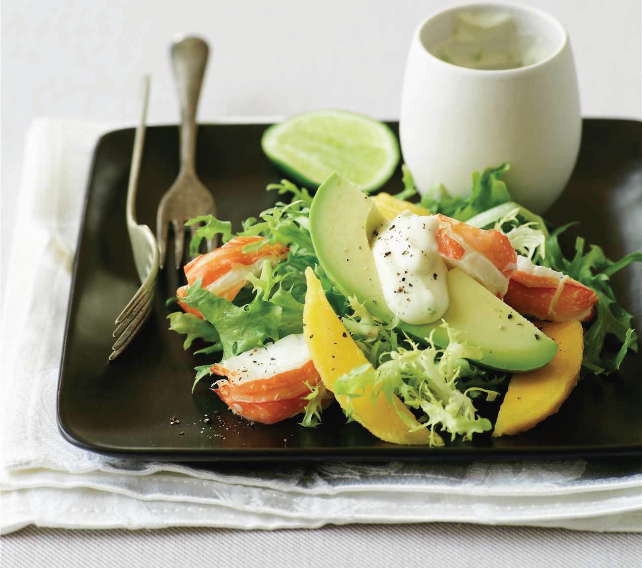 WA rock lobster with avocado & mango salad Recipe | Buy West Eat Best